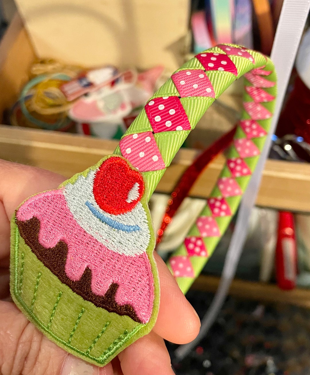 Cupcake Headband- Birthday Headband- Headbands for Girls- Headband for ...