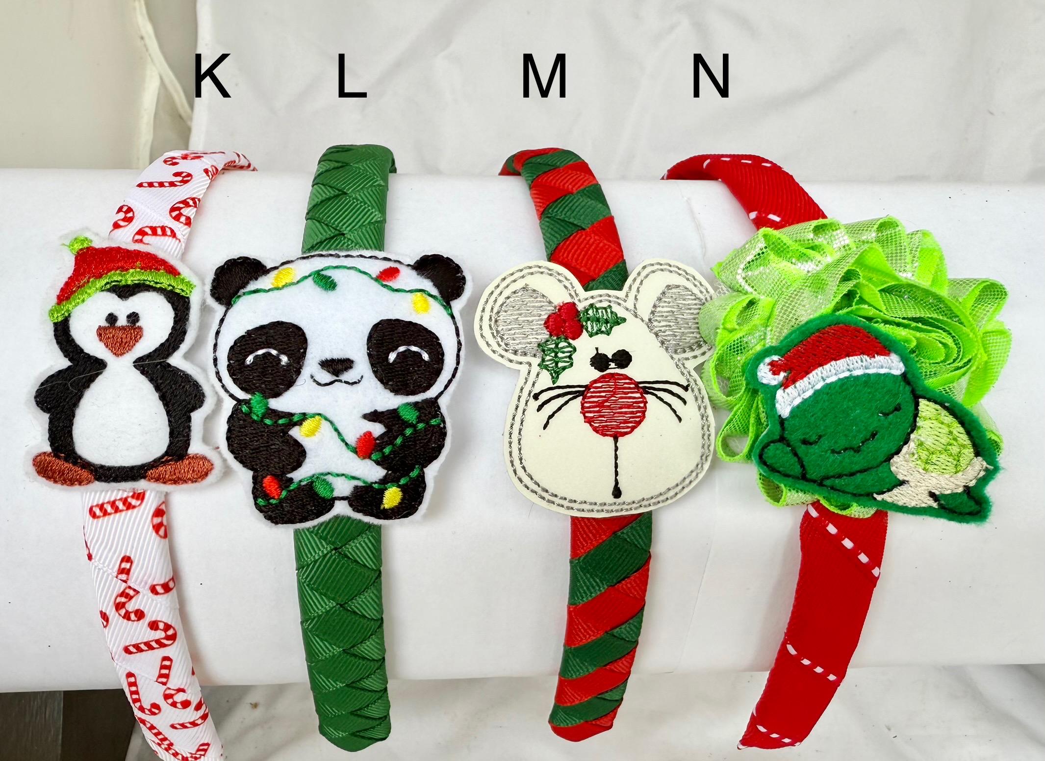 Christmas Headband- Plaid Headband- Santa Headband- Headband for Women ...