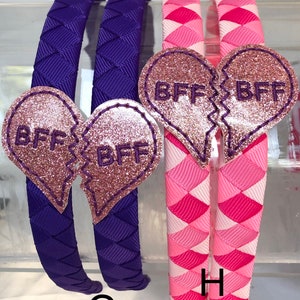 BFF Headbands School Headband First Day of School Headbands - Etsy