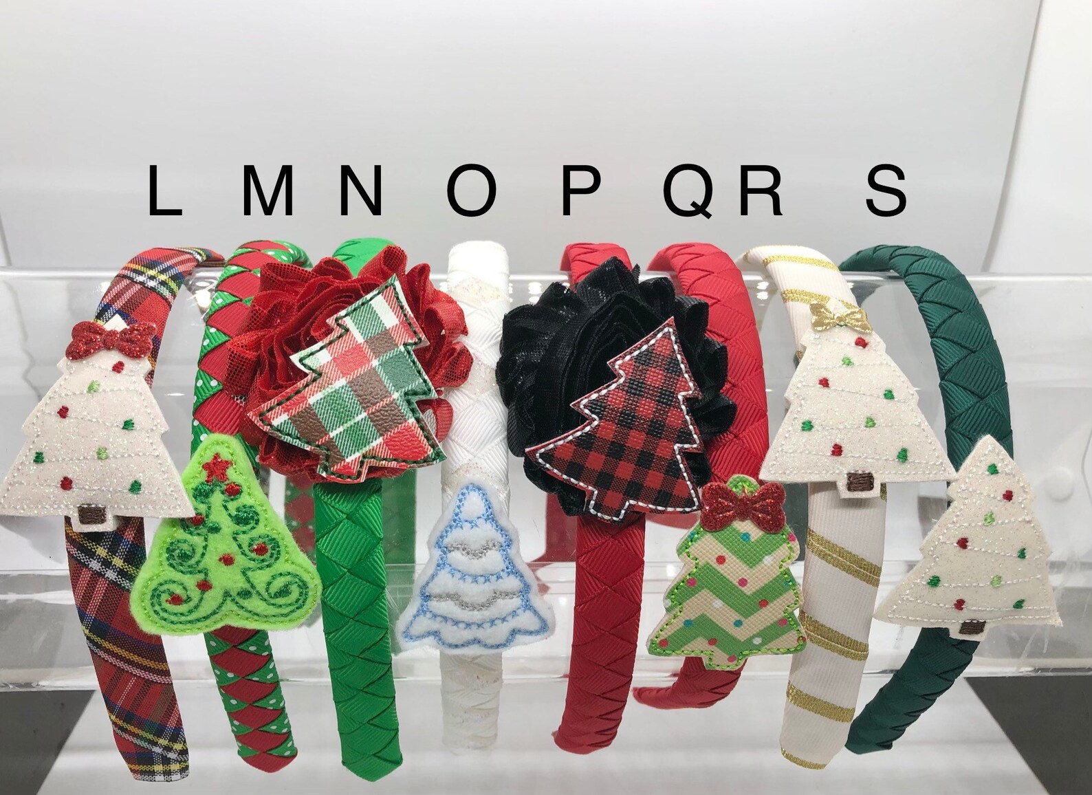 Christmas Headband Plaid Headband Santa Headband Headband | Etsy