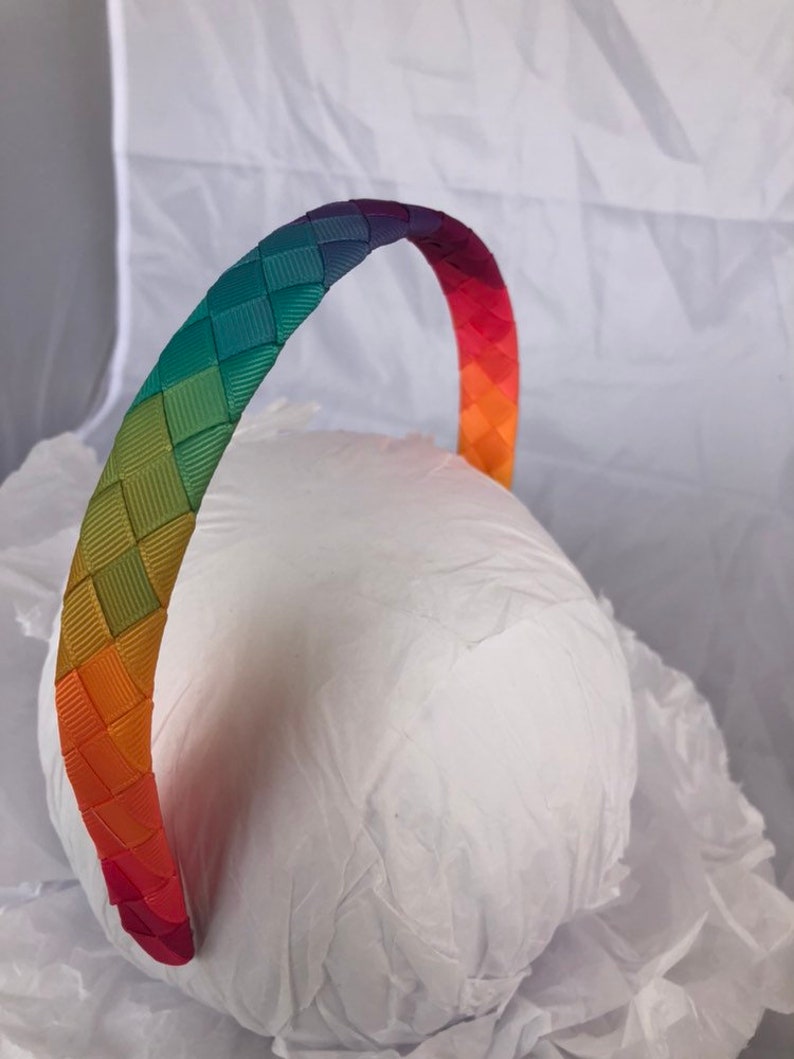 Ombre Headband Rainbow Headband Wide Headband Women | Etsy