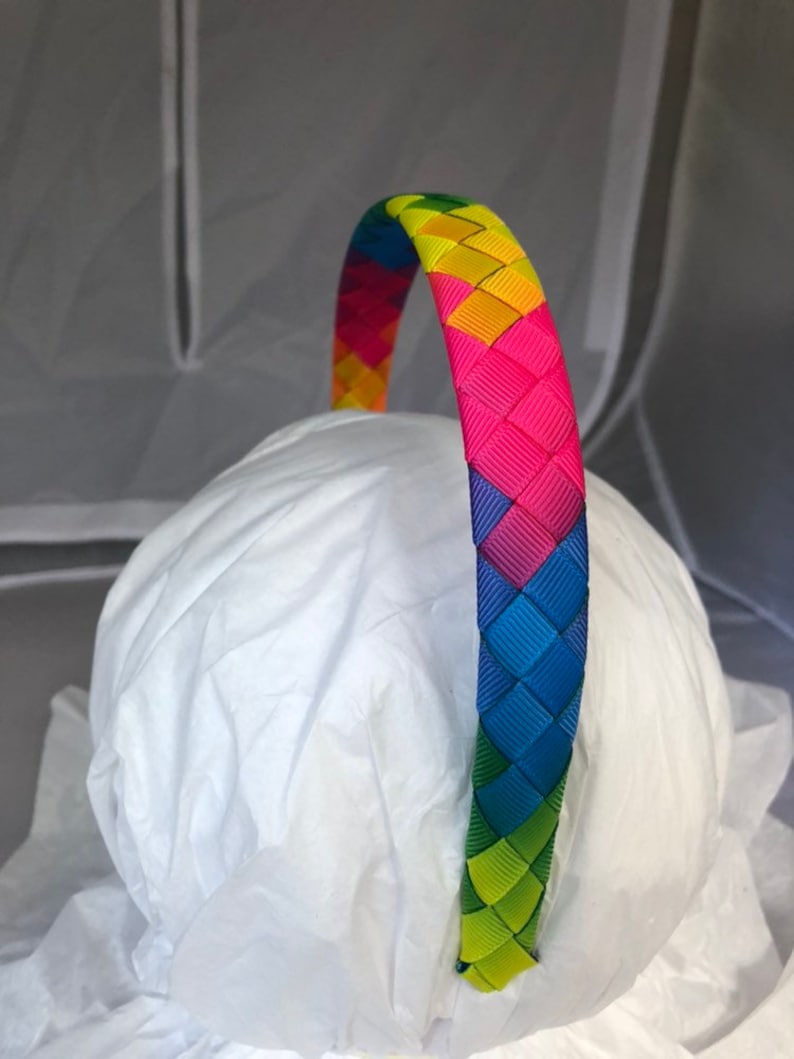 Ombre Headband Rainbow Headband Wide Headband Rainbow | Etsy