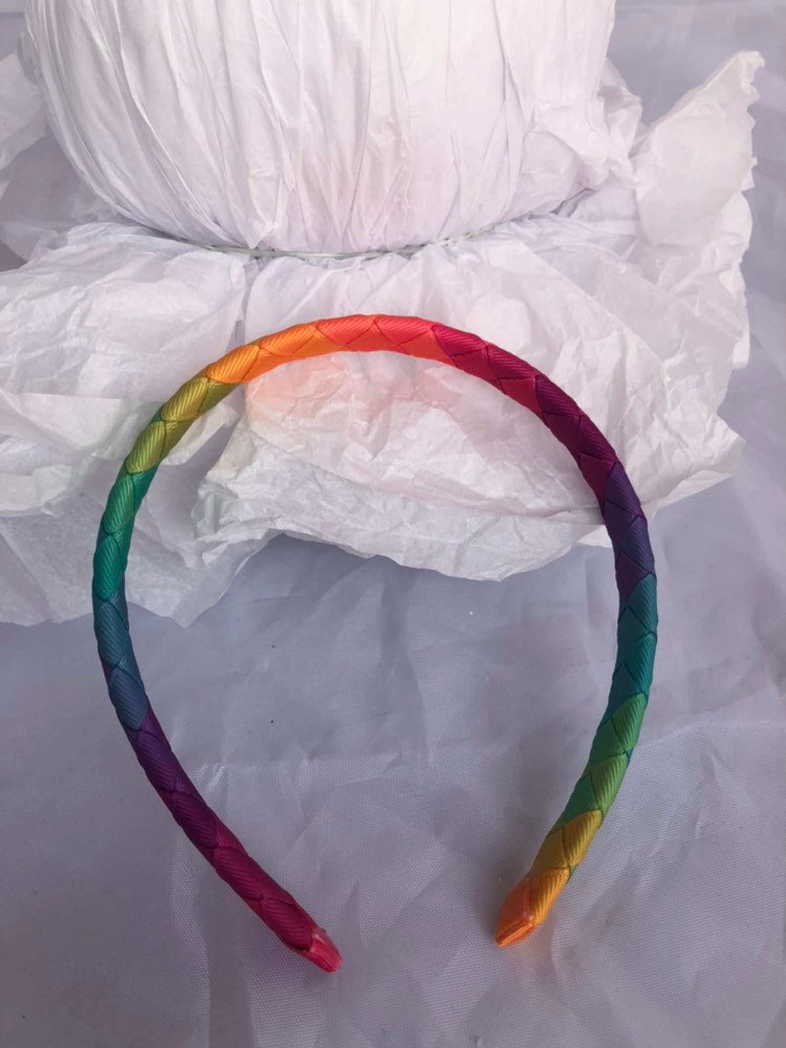 Ombre headband rainbow headband narrow headband women | Etsy