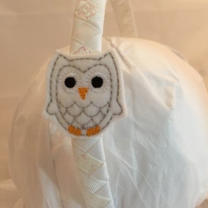 Owl Headband- Snowy Owl- Headbands for Girls- Headband for Women- White ...