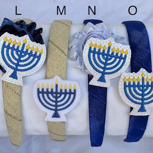 Hanukkah Headband, Mennorah, Headbands for Girls, Headband for Women ...