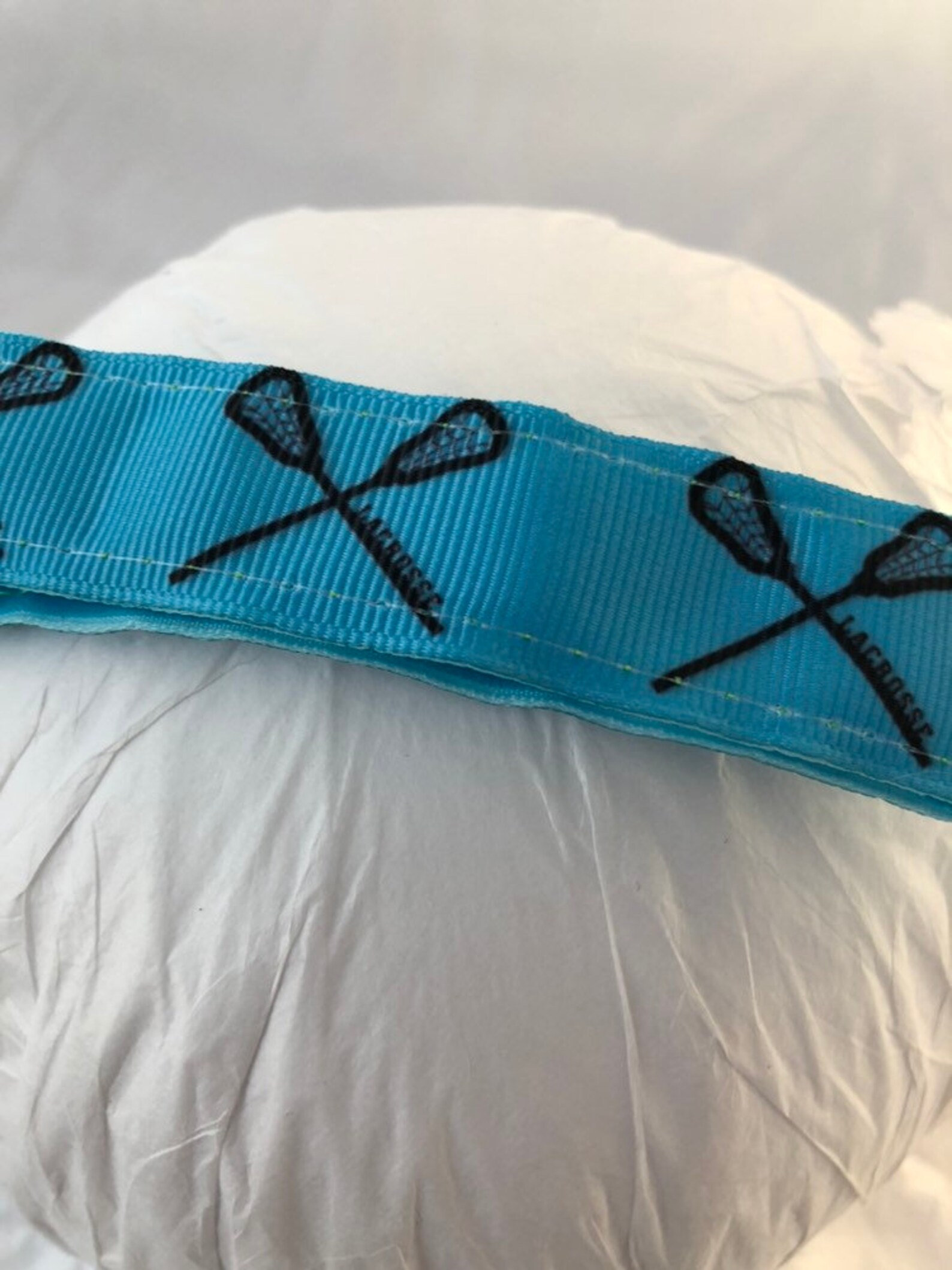 Lacrosse Headband- Turquoise Blue Stretch Non Slip Athletic Elastic ...