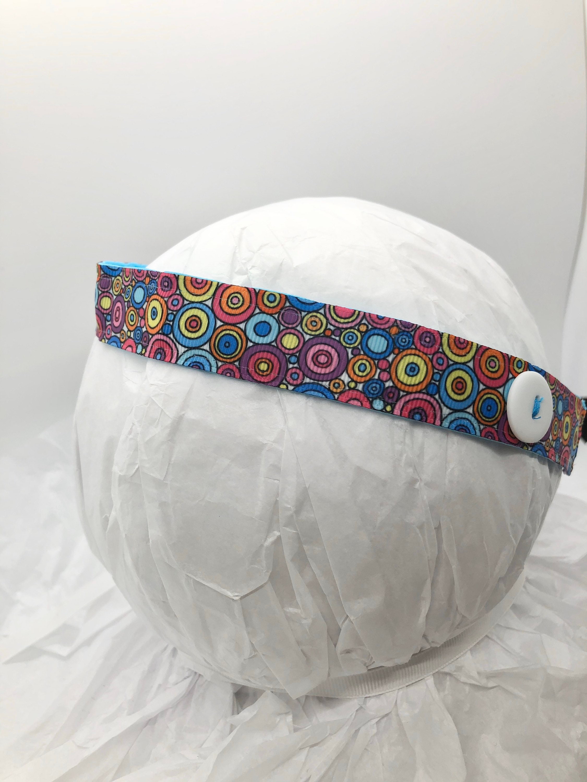 Button Headband- Mask Headband- Nurse Headband- Non Slip Headband ...