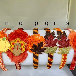 Thanksgiving Headband- Turkey Headband- Pumpkin Headband- Headbands for ...