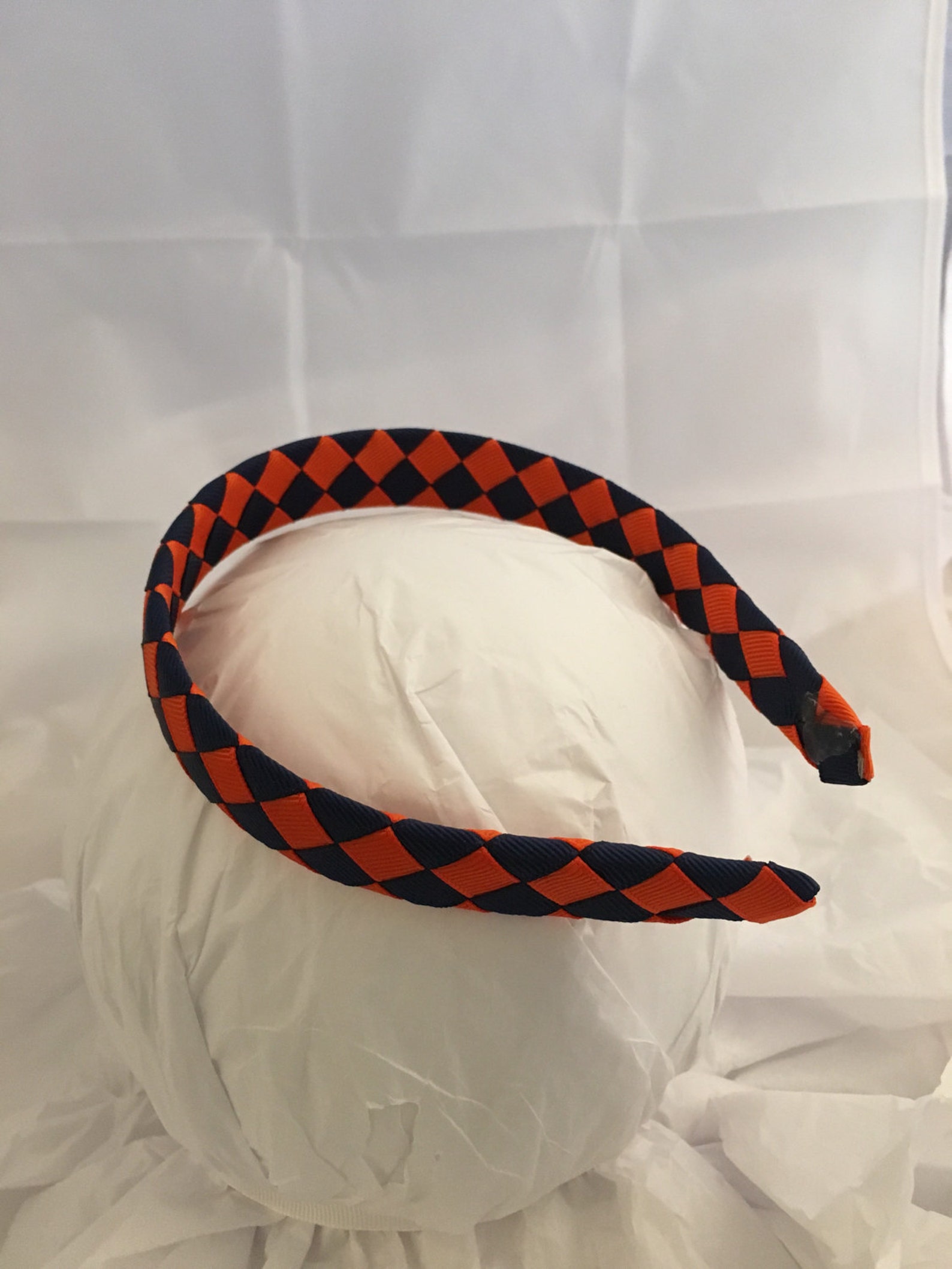 Wide headband women school uniform college colors plaid hair | Etsy