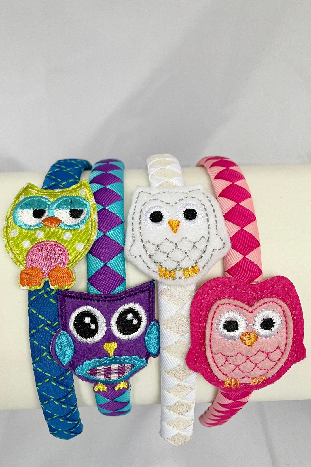Owl Headband- Headbands for Girls- Maroon Owl- Snowy Owl- Wizard Owl ...