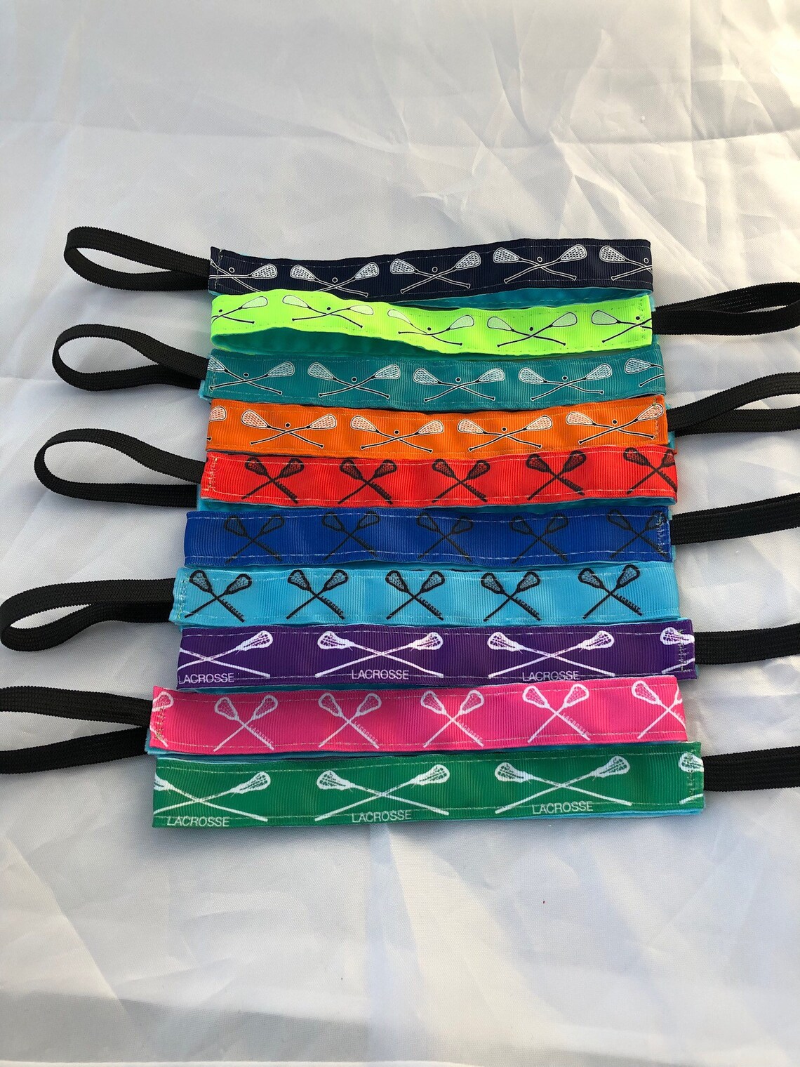 Lacrosse Headband- Turquoise Blue Stretch Non Slip Athletic Elastic ...