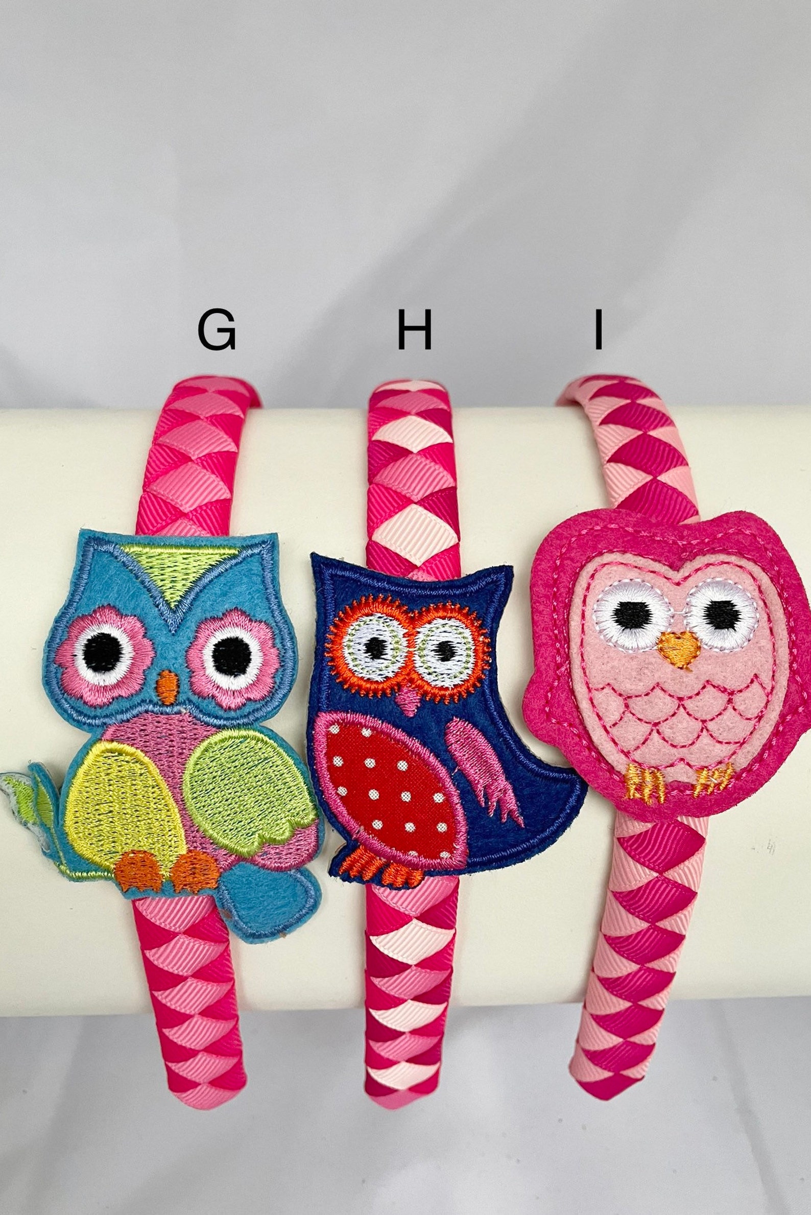 Owl Headband headbands for girls maroon owl snowy owl | Etsy