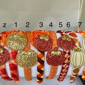 Thanksgiving Headband- Turkey Headband- Pumpkin Headband- Headbands for ...