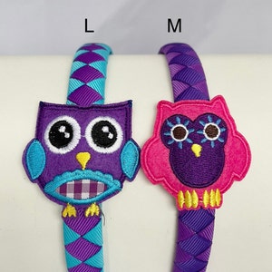 Owl Headband- Headbands for Girls- Maroon Owl- Snowy Owl- Wizard Owl ...