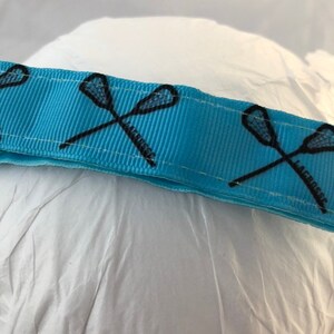 Lacrosse Headband- Turquoise Blue Stretch Non Slip Athletic Elastic ...