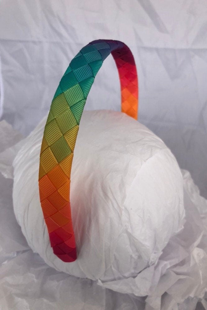 Ombre Headband- Rainbow Headband- Wide Headband- Pride- Headbands for ...