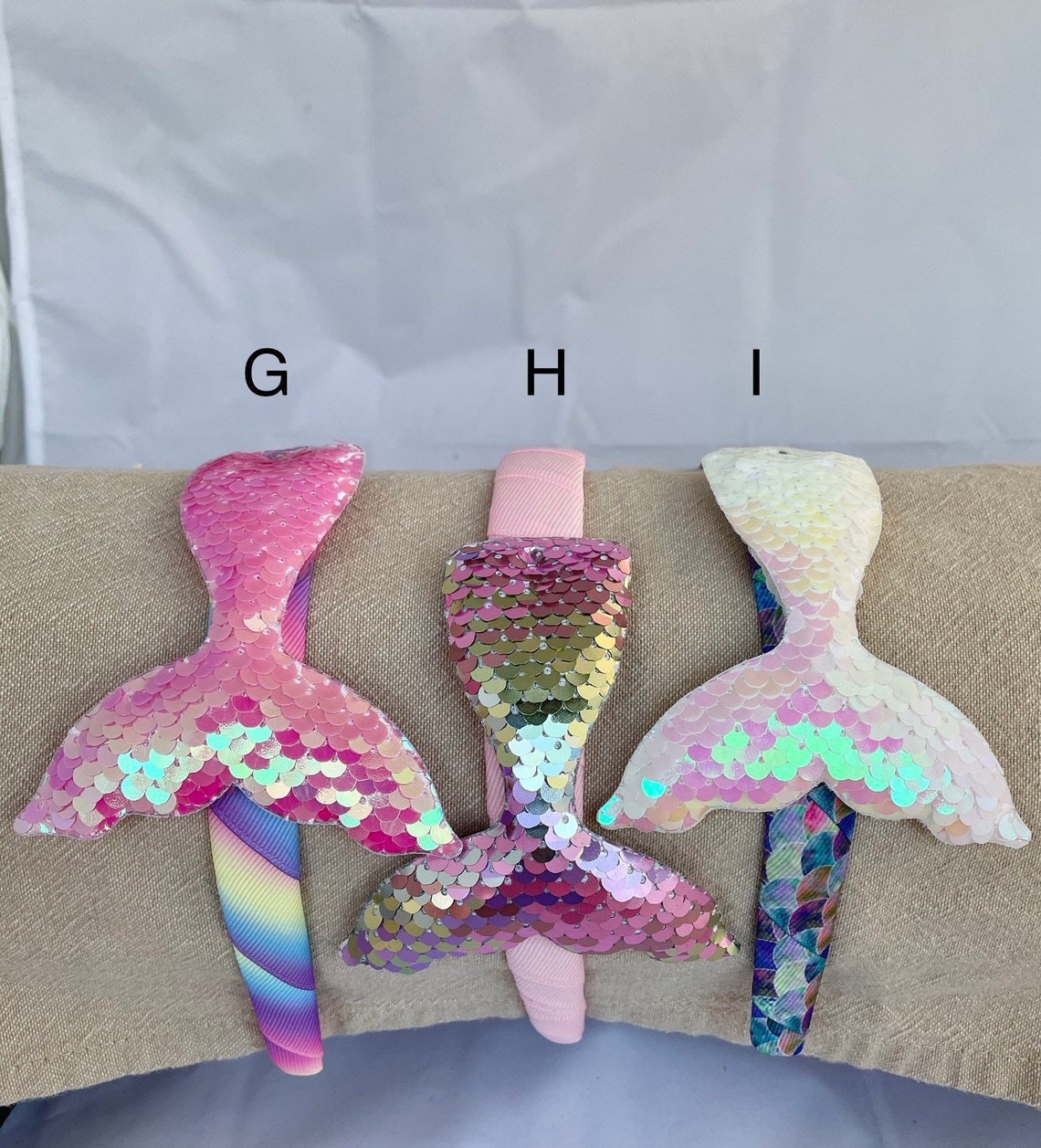 Mermaid Tail Headband Sequin Headband Mermaid Headband | Etsy