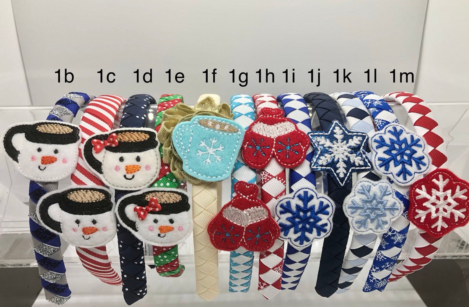 Christmas Headband Plaid Headband Santa Headband Headband - Etsy