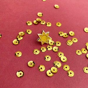 Glitter Sun Mini Enamel Pin // Hard Enamel Pin, Gold Plated, Sunshine ...