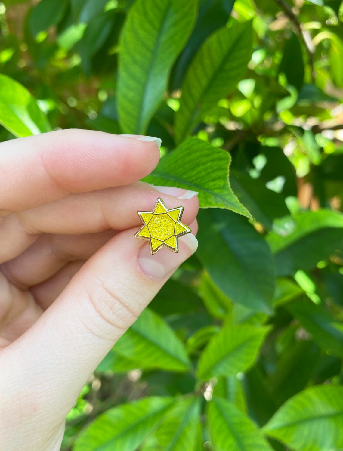 Glitter Sun Mini Enamel Pin // Hard Enamel Pin Gold Plated | Etsy