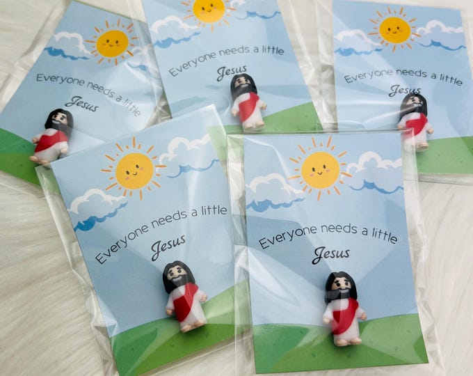 Tiny Mini Jesus Plastic Figurine 3D Printed With Red Sash, Everyone ...