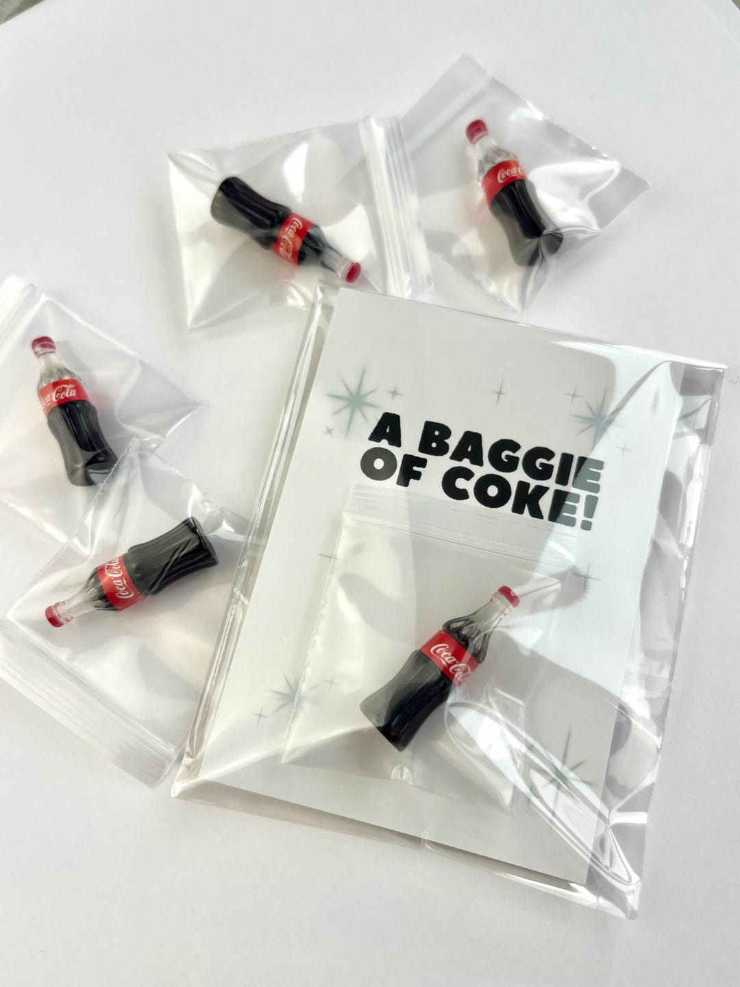 Prank Bag of Coke Funny Novelty Gag Gift Trinket Party Present Joke ...