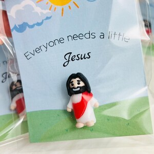 Tiny Mini Jesus Plastic Figurine 3D Printed With Red Sash, Everyone ...