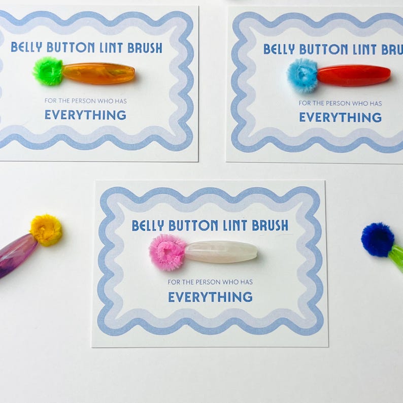 Belly Button Lint Brush Gag Gift Belly Button Cleaner Funny Present for ...
