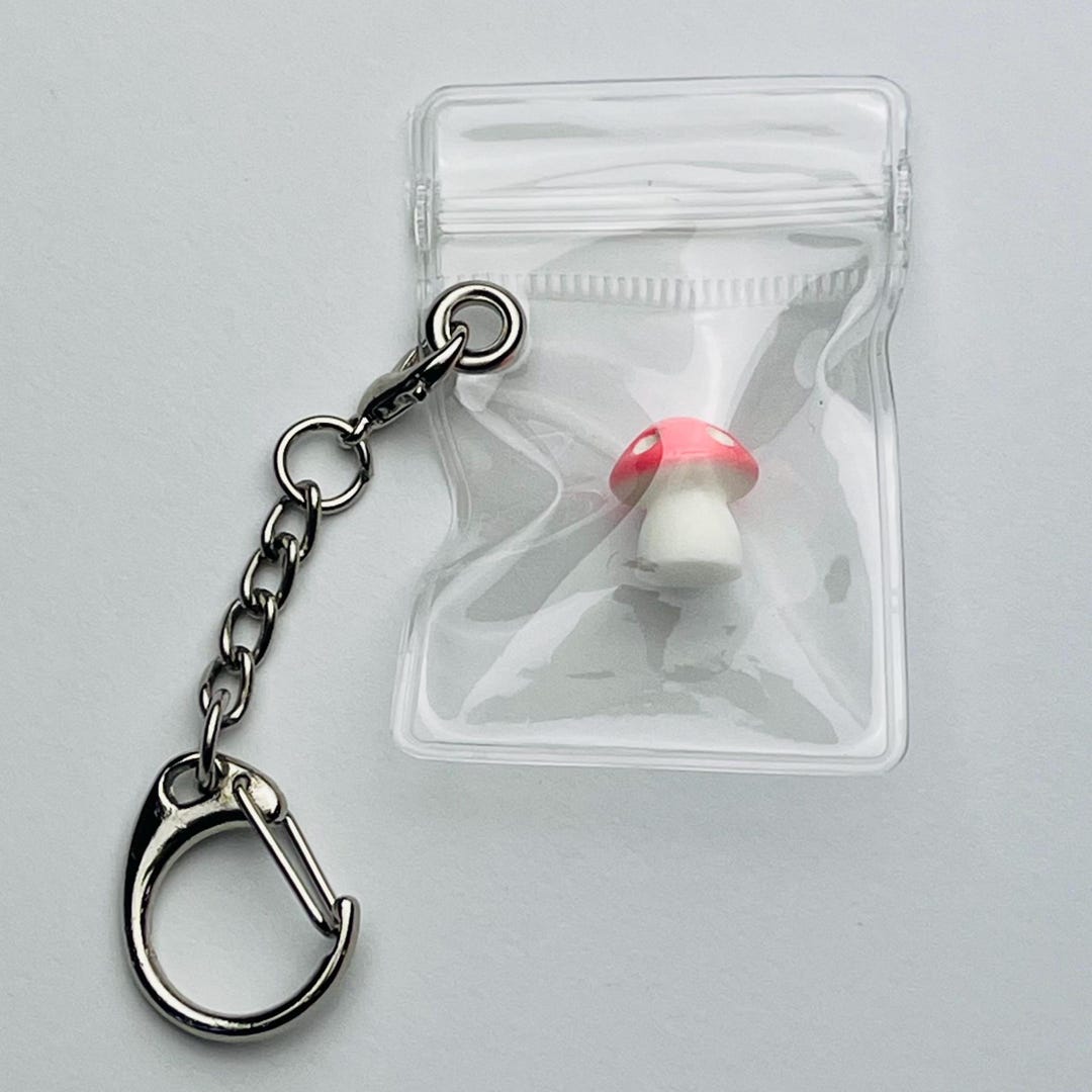 Bag of Shrooms Keychain - Funny Novelty Gift Party Present Fun Joke ...