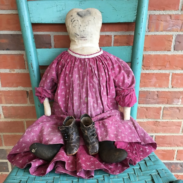Primitive Rag Doll - Etsy