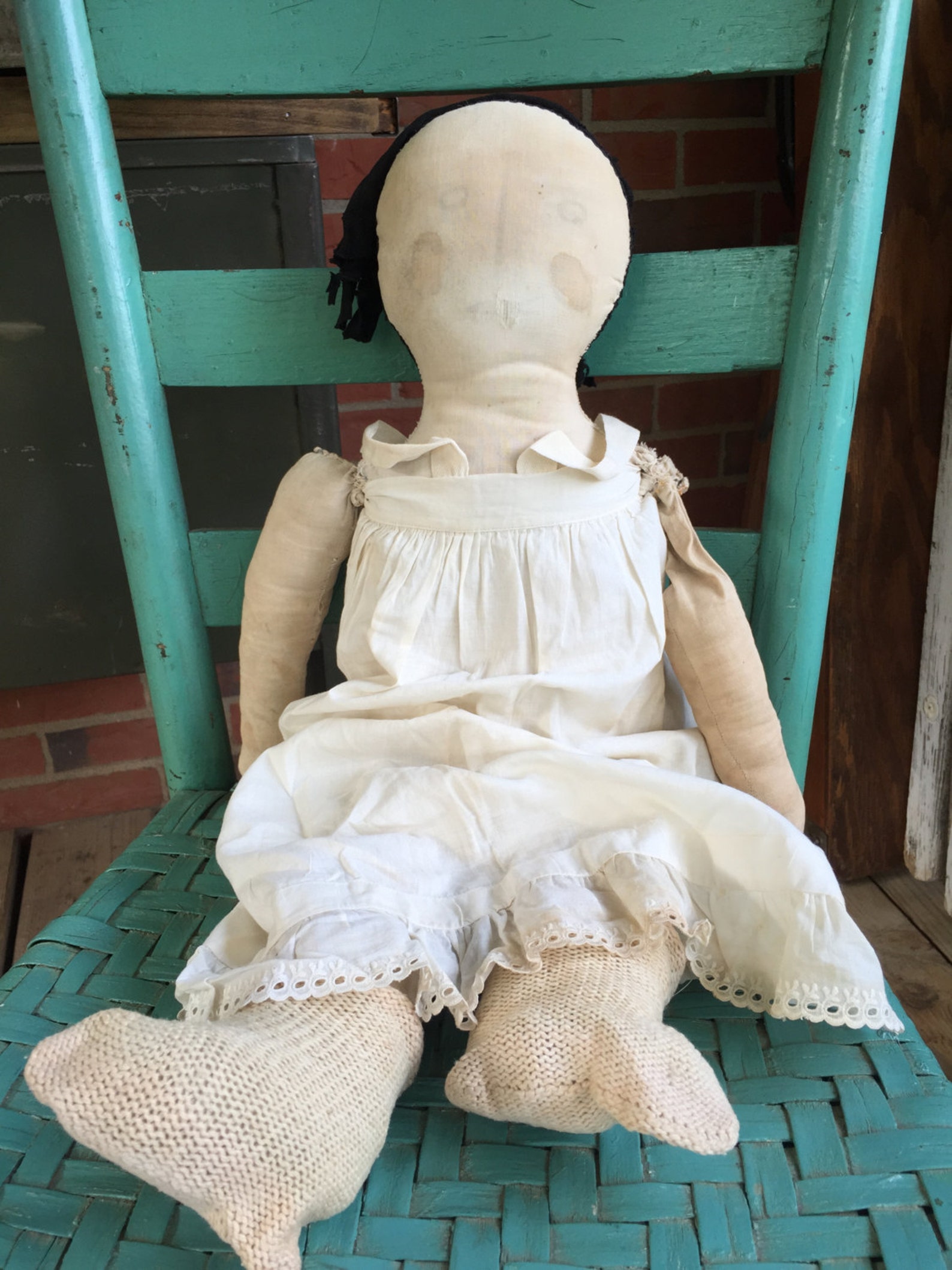Early Antique Rag Doll 24 3/8 Tall - Etsy