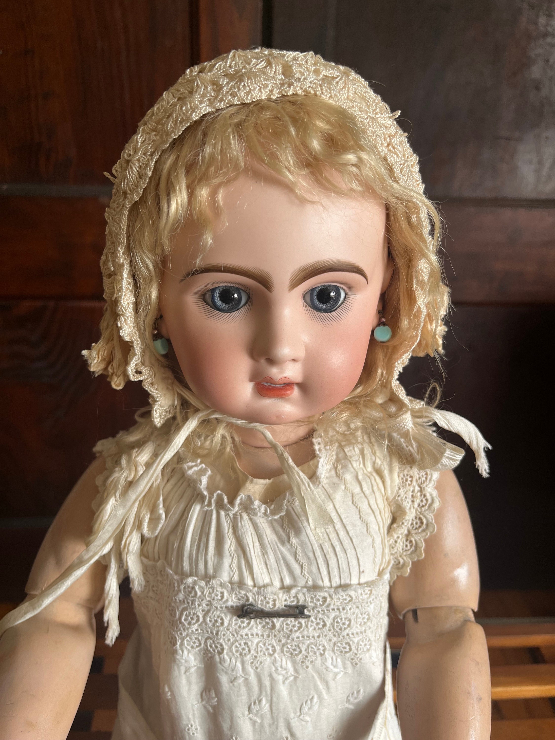 Antique Bebe Jumeau Size 12 Open Mouth and Blue Eyes 27" Tall - Etsy