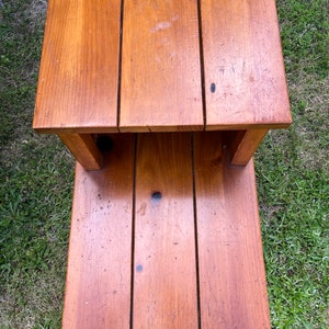 Vintage Two Tiered Farmhouse Pine Wood Side Tables Nightstands - Etsy