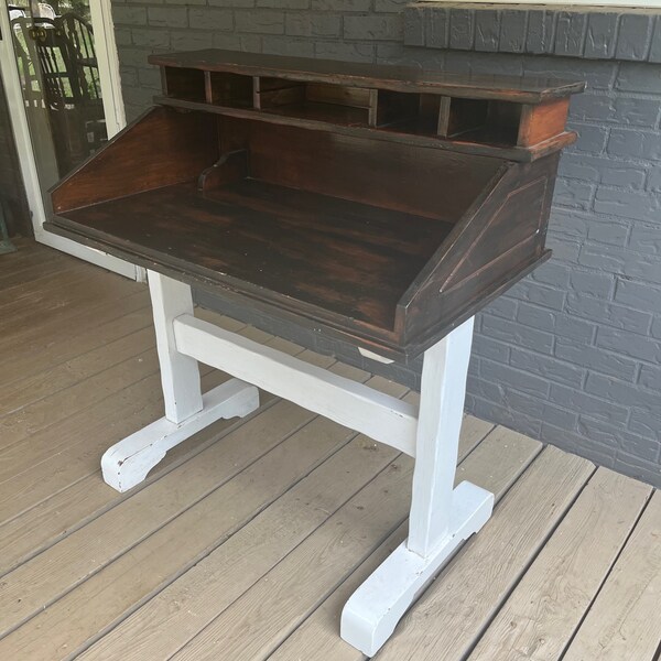 Distressed Desk - Etsy