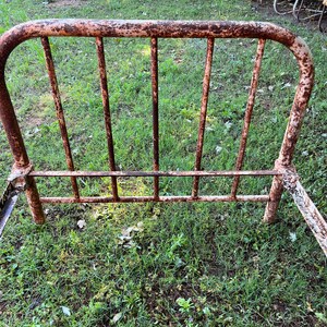 Antique Vintage Iron Bed Frame Farmhouse Rustic - Etsy
