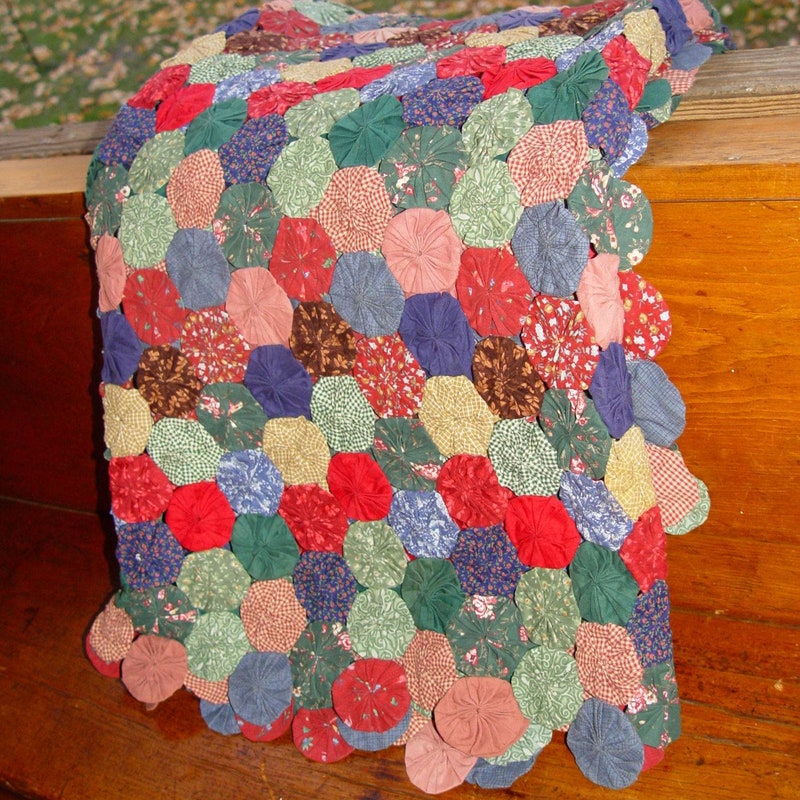 Yo Yo Quilt - Etsy