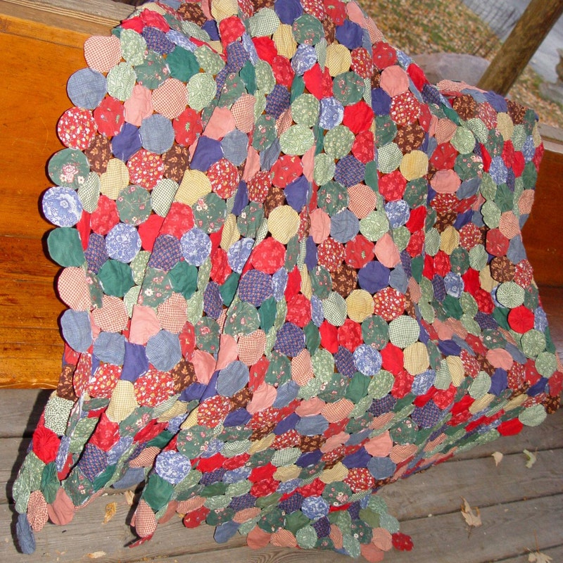 Yo Yo Quilt - Etsy
