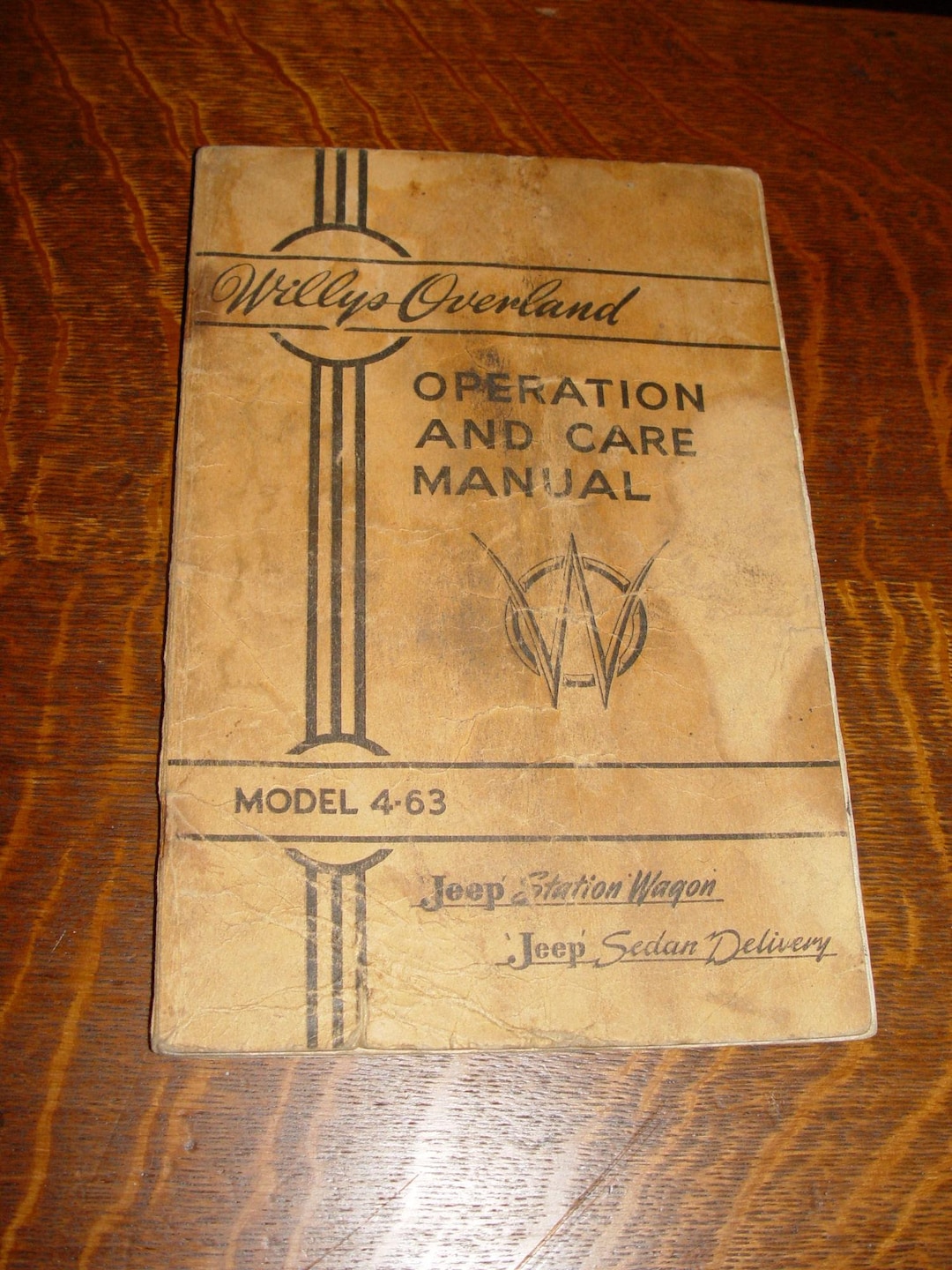 1947 Willy's Overland Model 4-63 Operation Manual - Etsy
