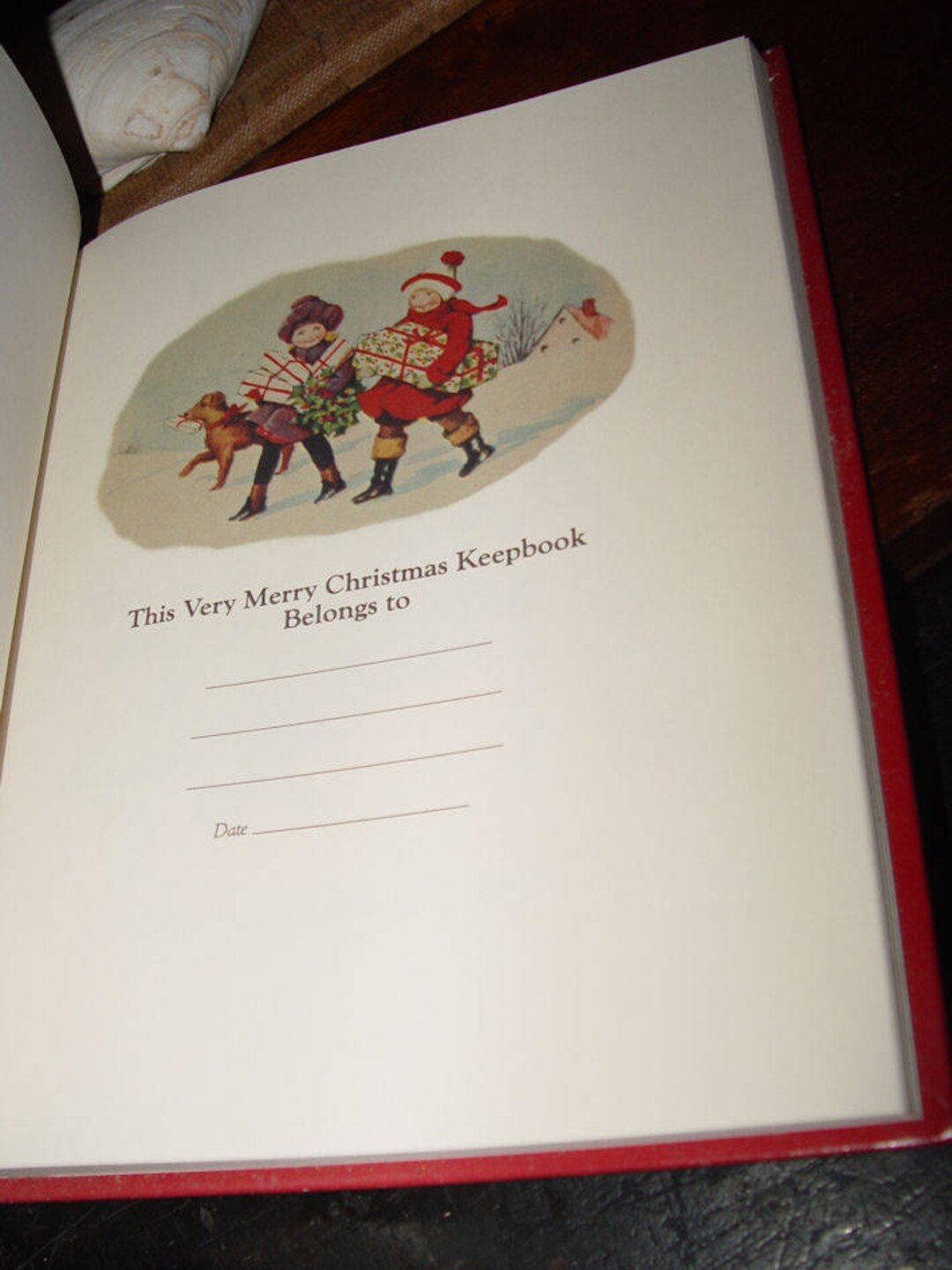 Memories of Christmas, 1985 Christmas Log / Annual Record Book Designed ...