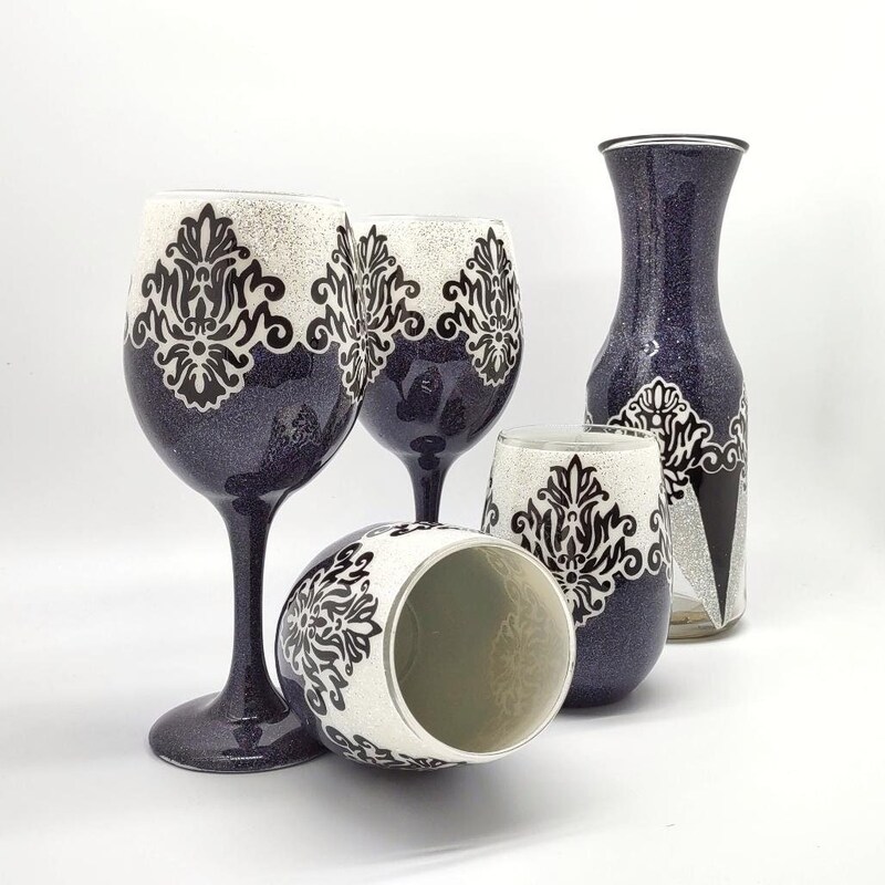 Damask Glasses - Etsy
