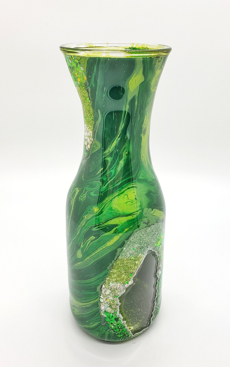 Emerald Jade Geode and Agate Inspired Assorted Bottles With - Etsy