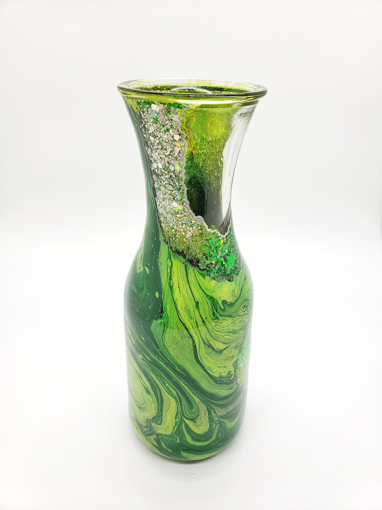 Emerald Jade Geode and Agate Inspired Assorted Bottles With - Etsy