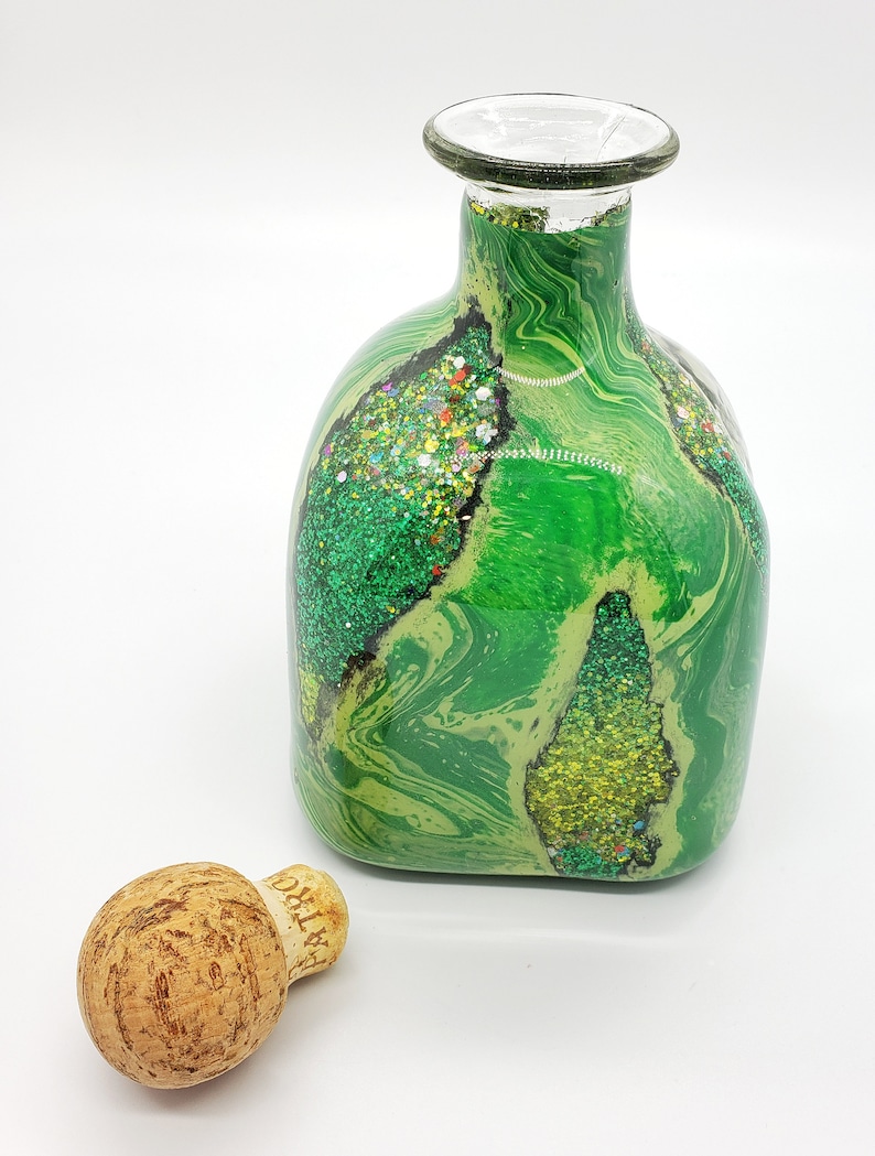 Emerald Jade Geode and Agate Inspired Assorted Bottles With - Etsy