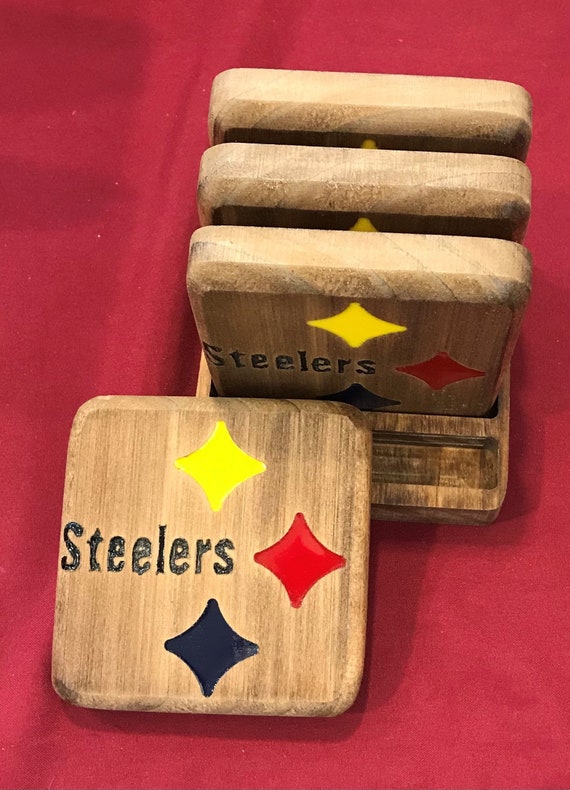 Pittsburgh Steelers Coasters Epoxy Resin 4x4 | Etsy