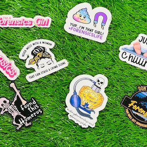 Forensic - Identification - Police 6 Pack of Stickers! - Etsy