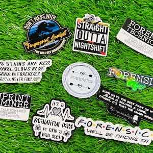 Forensic - Identification - Police 6 Pack of Stickers! - Etsy
