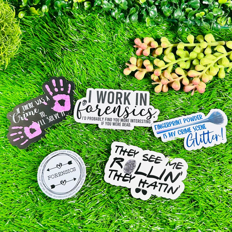 Forensic Identification Police 6 Pack of Stickers - Etsy