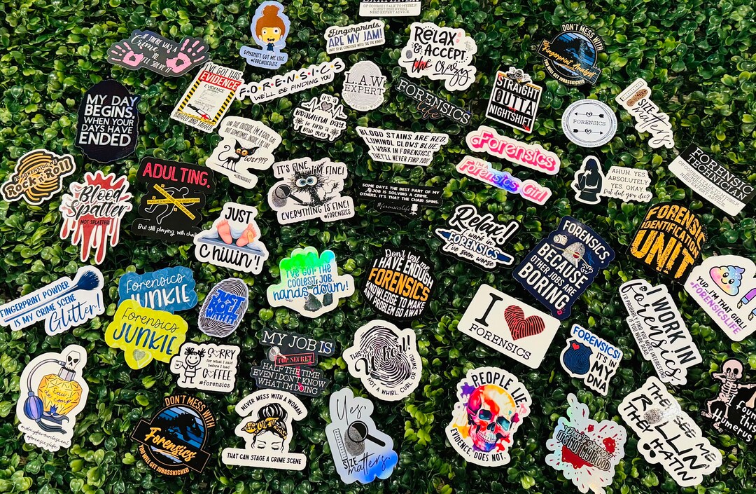 Forensic - Identification - Police 6 Pack of Stickers! - Etsy