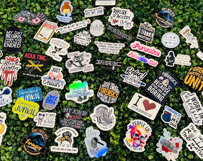 Forensic Identification Police 6 Pack of Stickers - Etsy