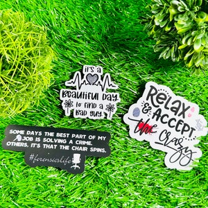 Forensic Identification Police 6 Pack of Stickers - Etsy